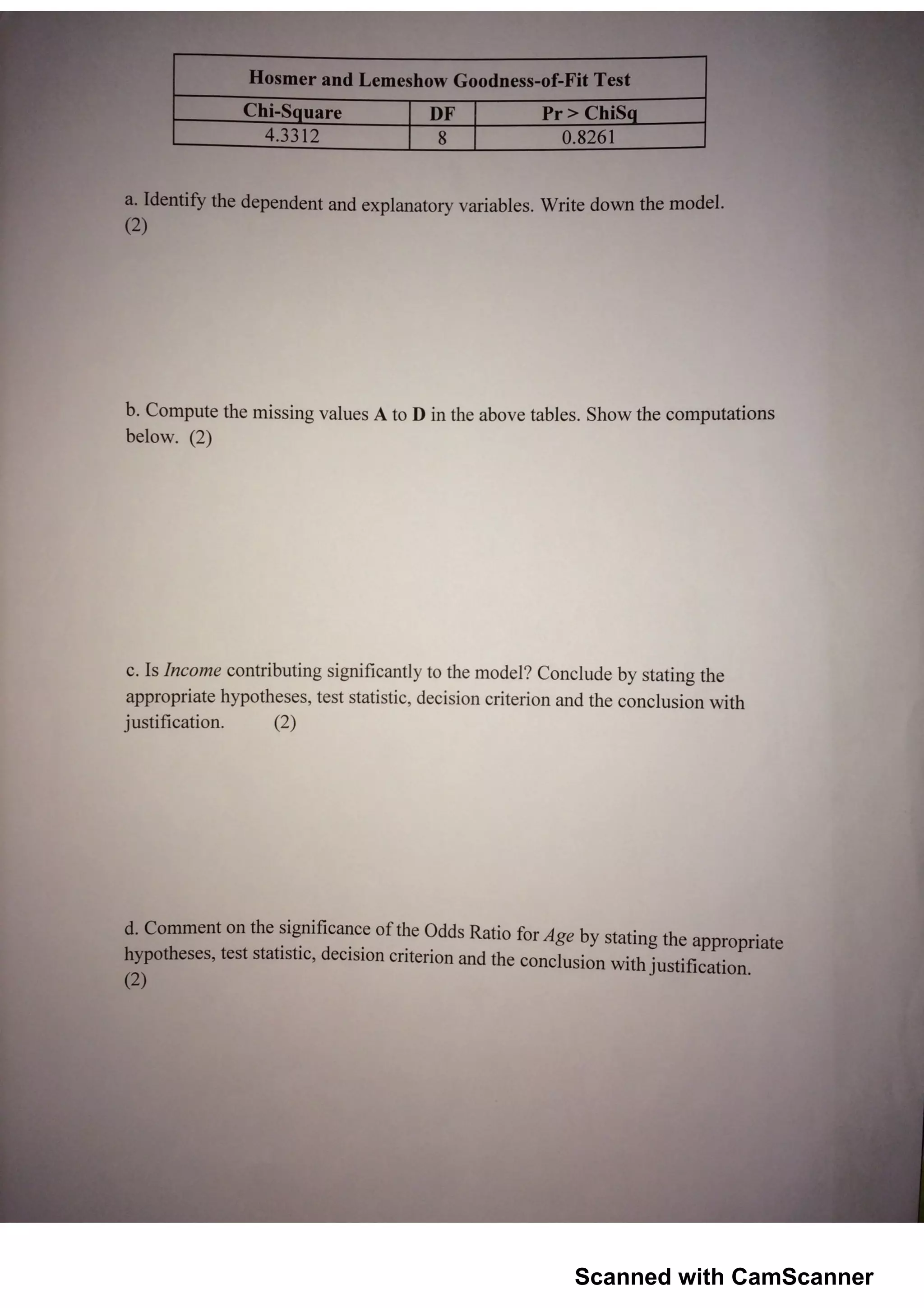 Logistics regression | PDF