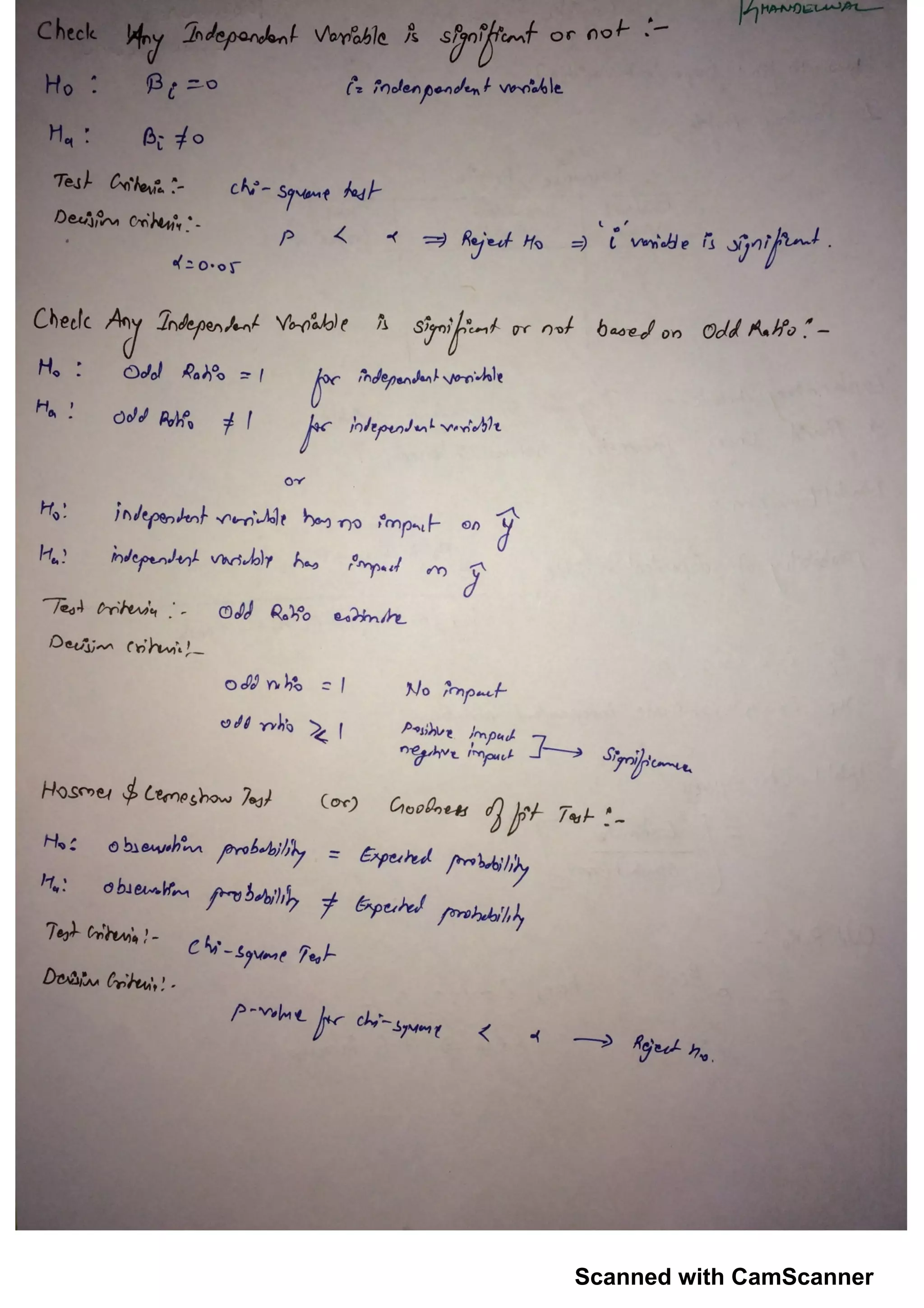Logistics regression | PDF