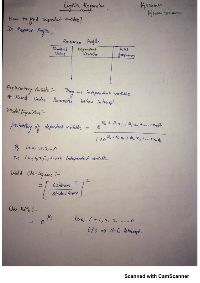 Logistics regression | PDF