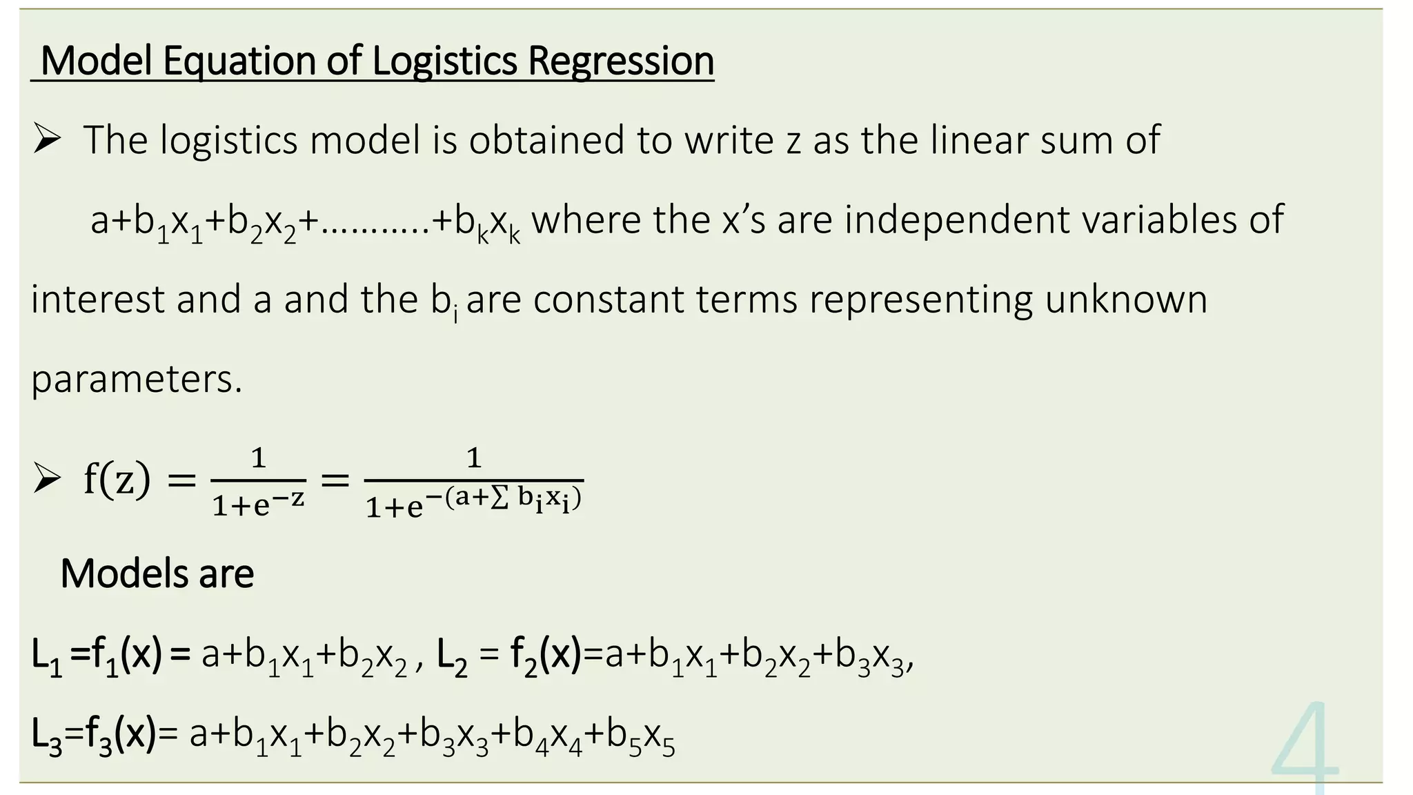 Logistics regression | PPT