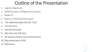 Logistics regression | PPT