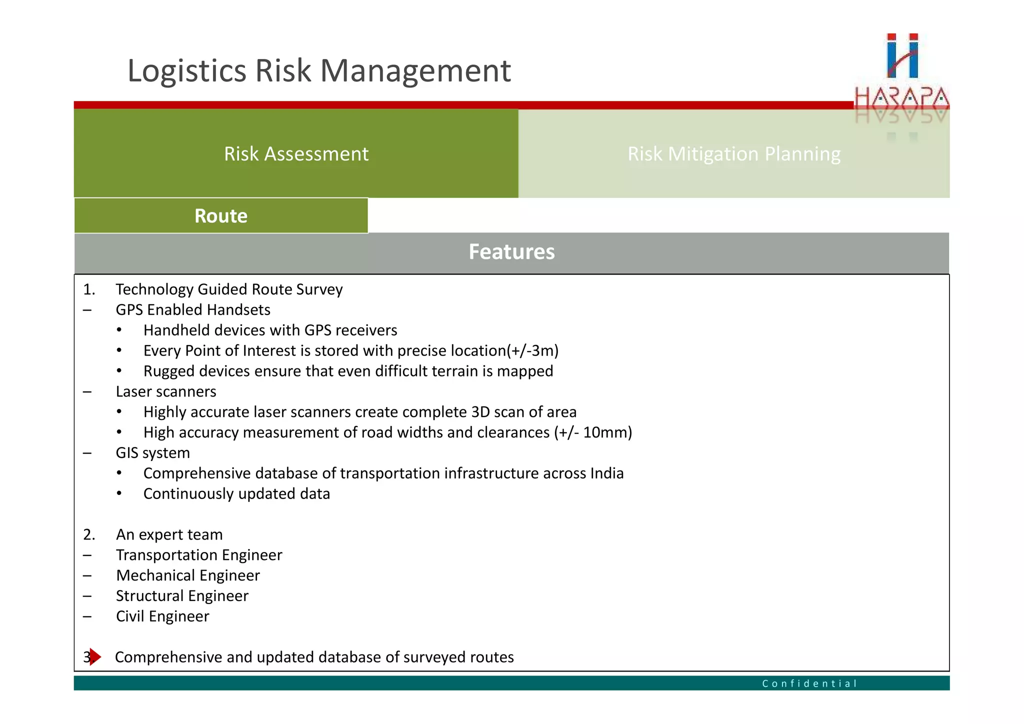 Logistics risk avoidance platform | PPT