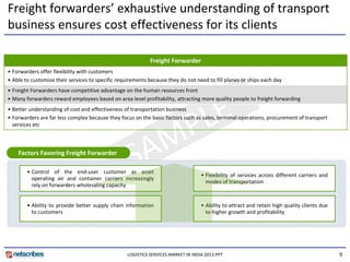 Market Research Report : Logistics services market in india 2013 | PPT