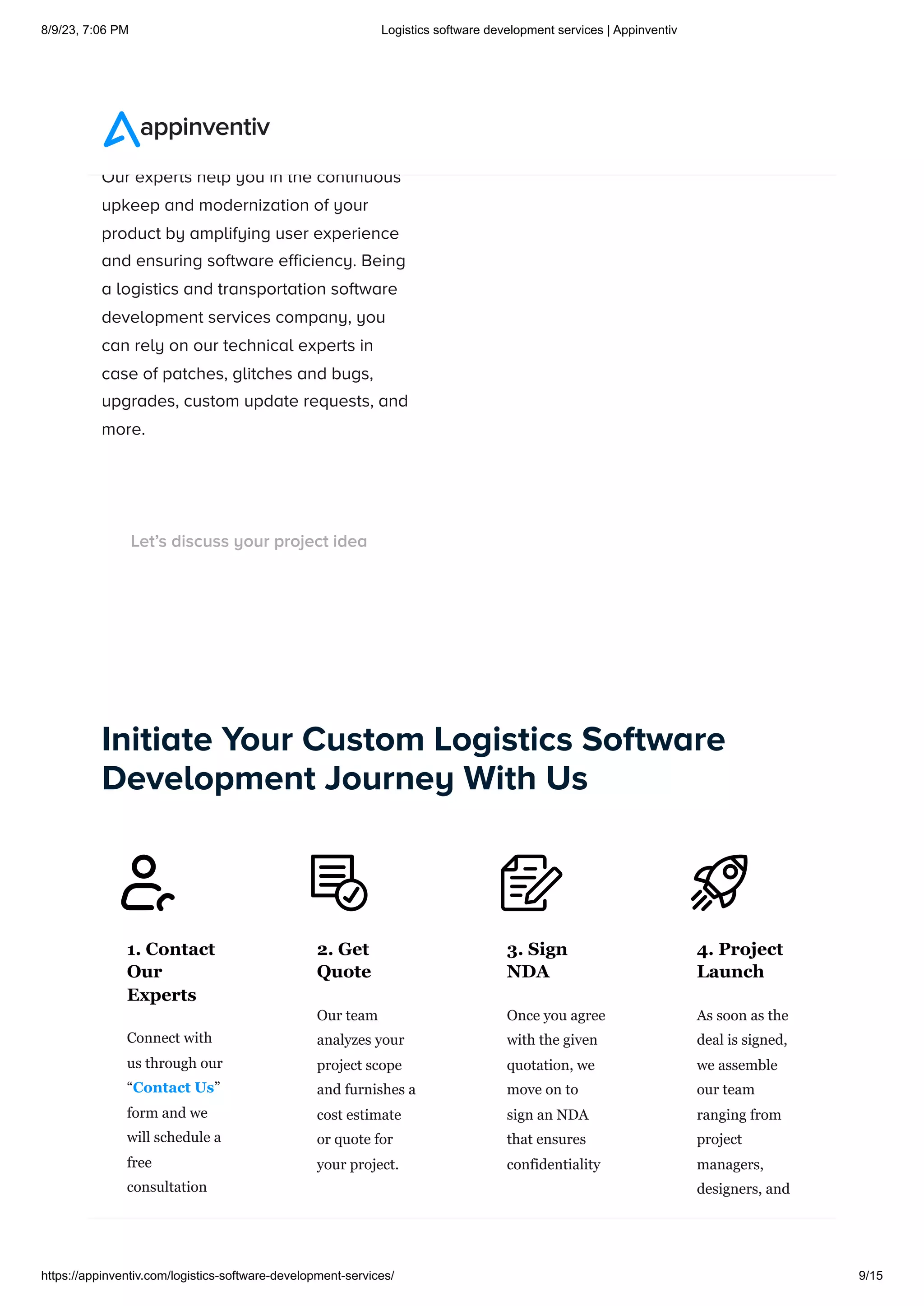 Logistics and transportation software development | PDF