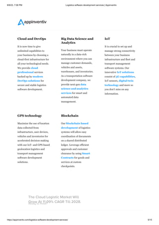 Logistics and transportation software development | PDF