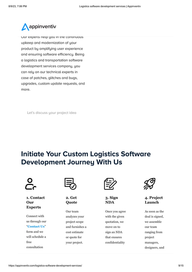 Logistics and transportation software development | PDF
