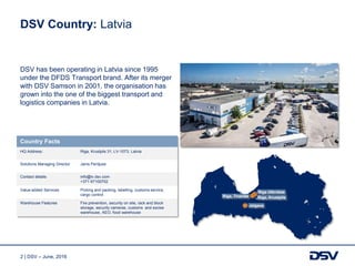 Logistics solutions DSV Solutions Latvia | PPTX