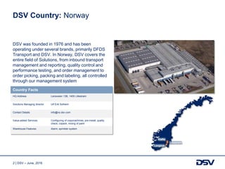 Logistics solutions DSV Solutions Norway | PPTX | Logistics | Business
