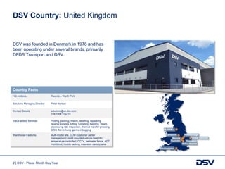 Logistics solutions dsv solutions uk | PPTX
