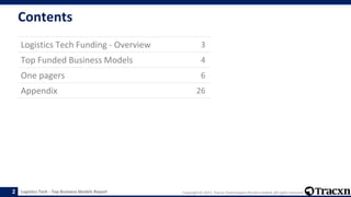 Tracxn - Logistics Tech - Top Business Models - Jan 2021 | PPT
