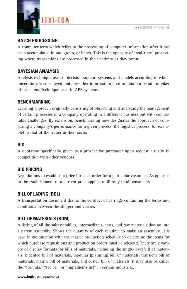 Logistics term | PDF