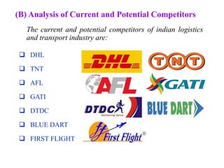 Logistics & transportation industry in india | PPTX