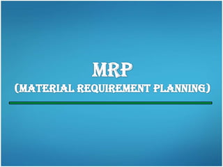 Logistics,warehouse,mrp,drp | PPTX