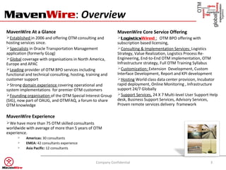 LogisticsWired Offering from MavenWire | PPT
