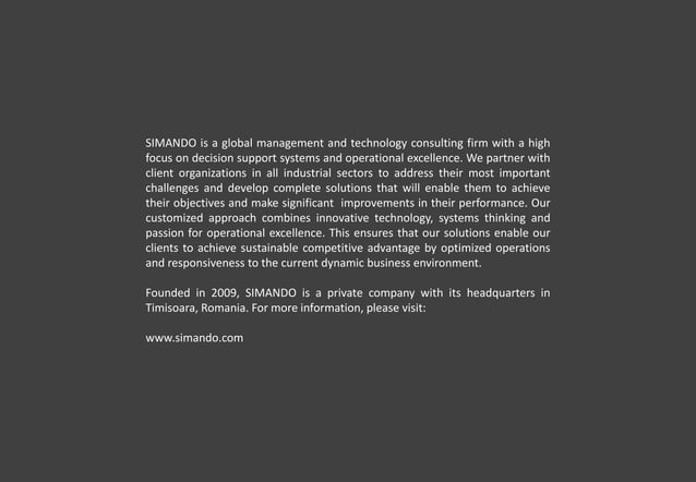 Logistic systems simulation (a presentation by SIMANDO) | PDF