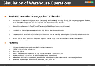 Logistic systems simulation (a presentation by SIMANDO) | PDF