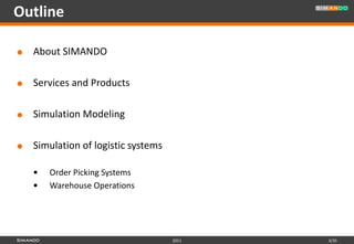 Logistic systems simulation (a presentation by SIMANDO) | PDF