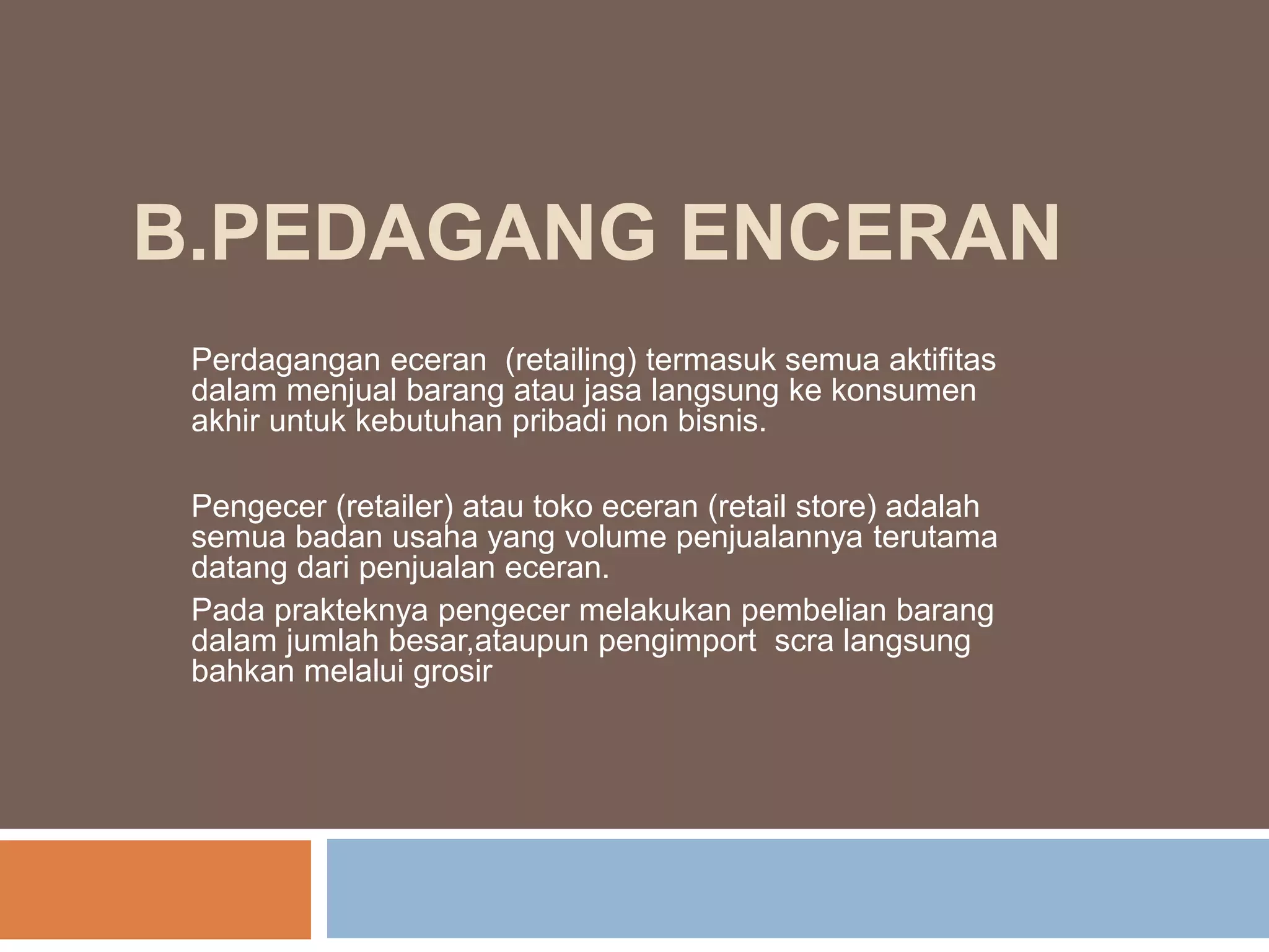 Logistik pasar & ritel | PPTX