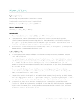 Logitech cc3000e Software Guide | PDF | Web Conferencing | Computer ...