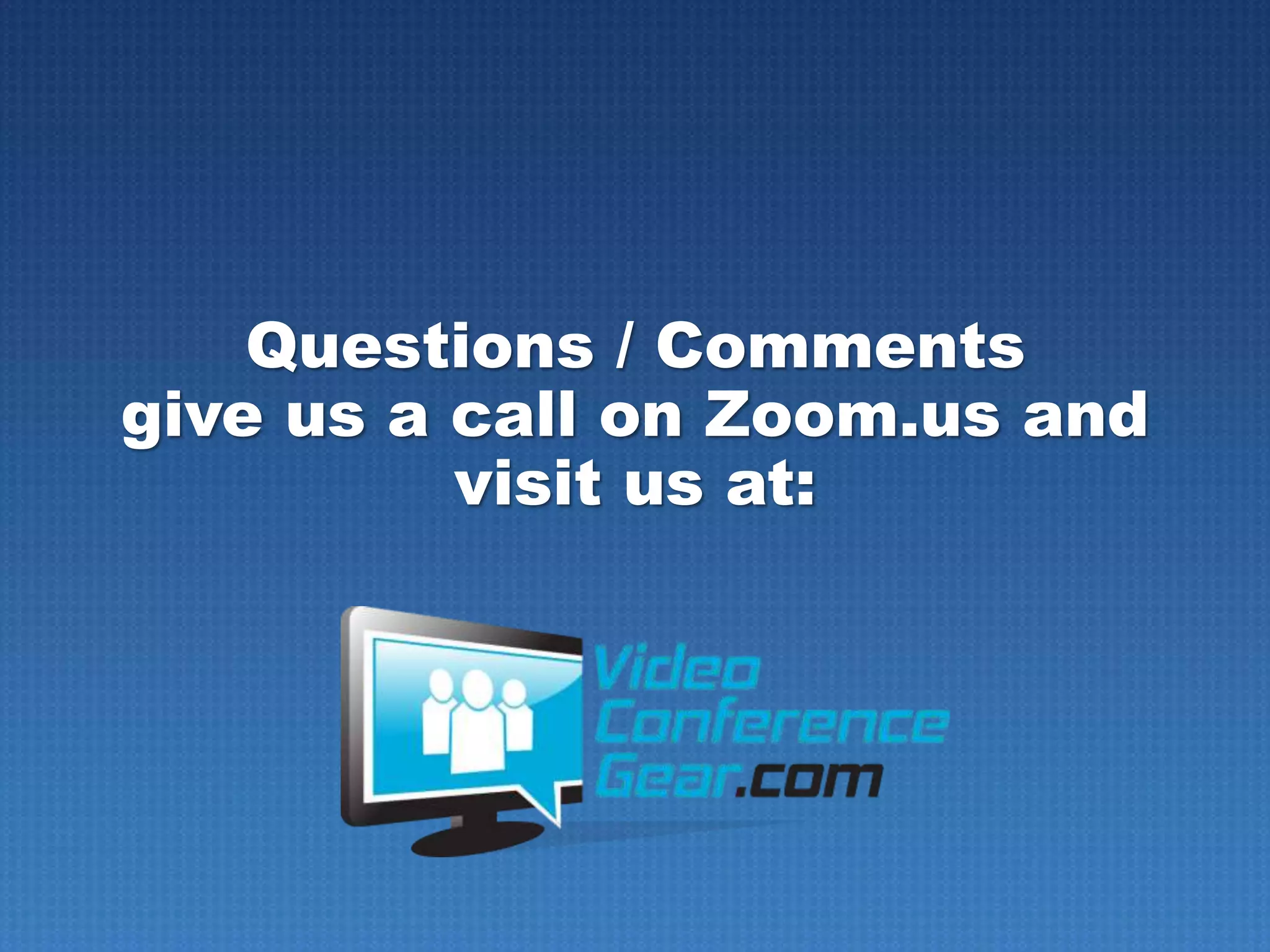 Logitech group Zoom Room Video Conference Bundle | PPT