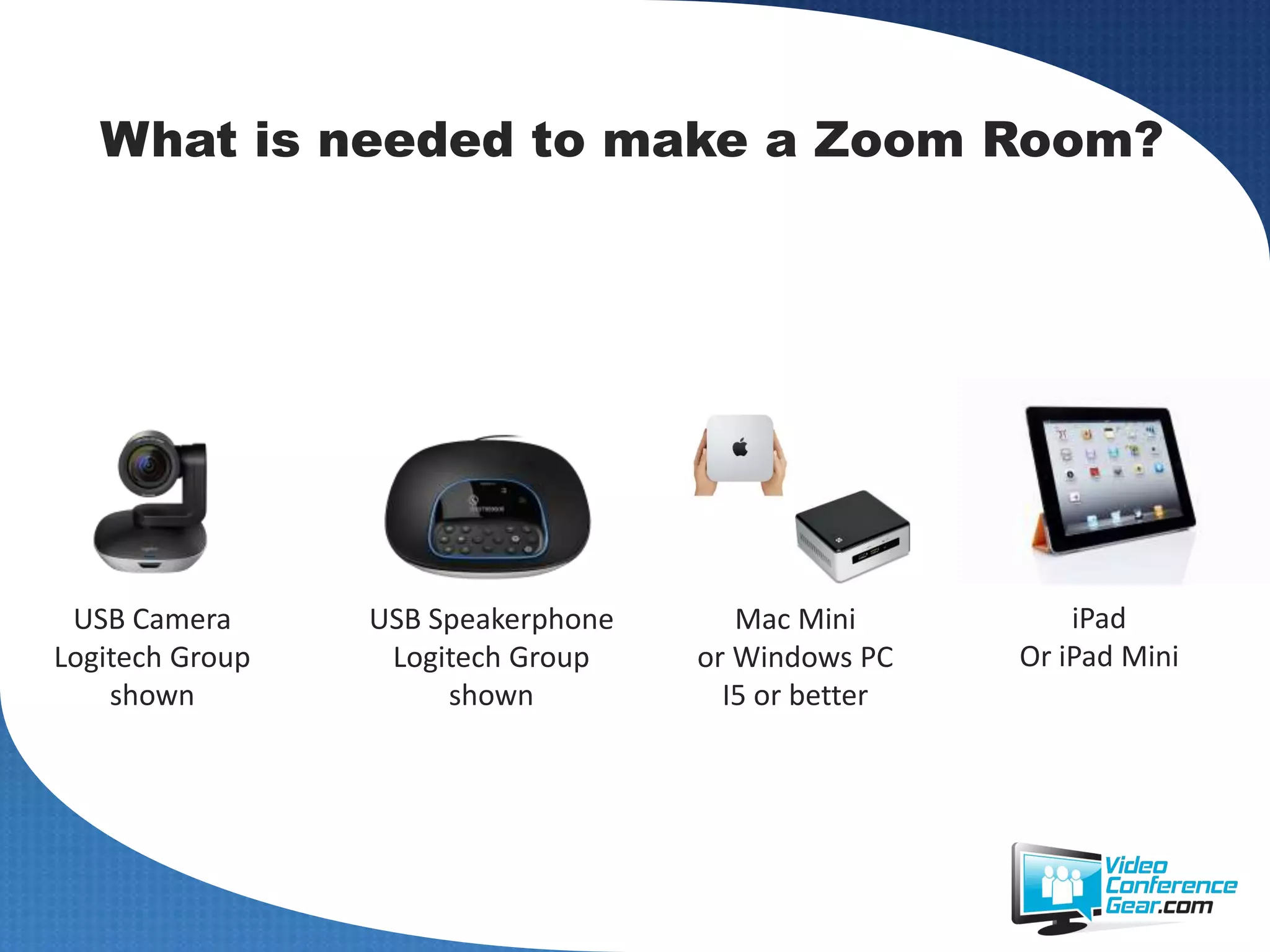 Logitech group Zoom Room Video Conference Bundle | PPT