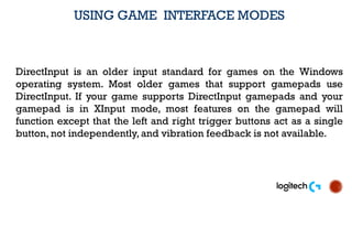 Logitech wireless F710 GROUP-4.User manualpdf | PPT