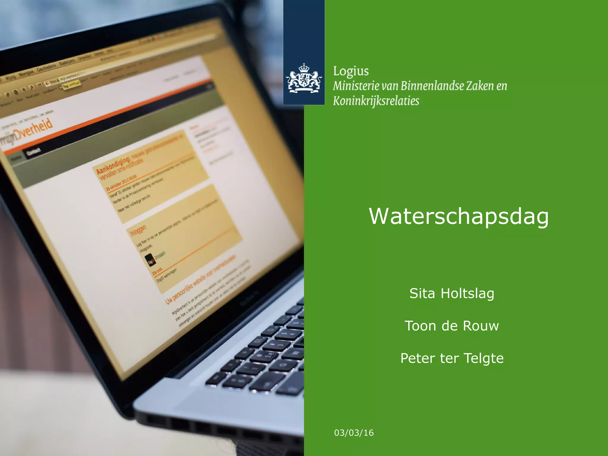 Logius: Aansluiting mijn overheid | PDF | Technology & Computing