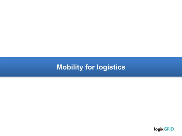 Run logistic business on cloud | PPT