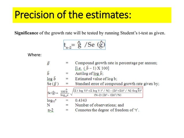 Log lin or growth model | PPT