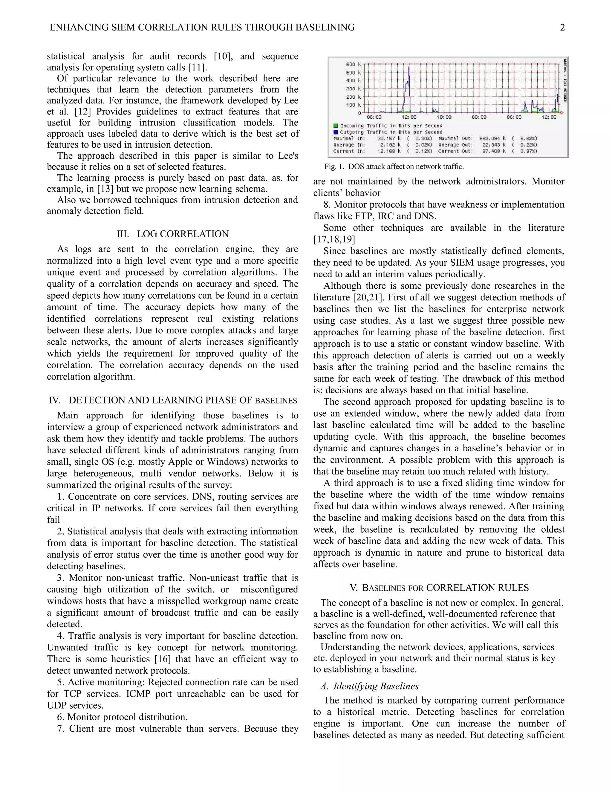 Enhancing SIEM Correlation Rules Through Baselining | DOC