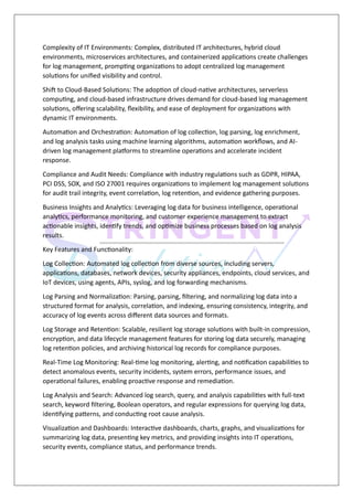 Log Management Tool Market size,key trends .pdf