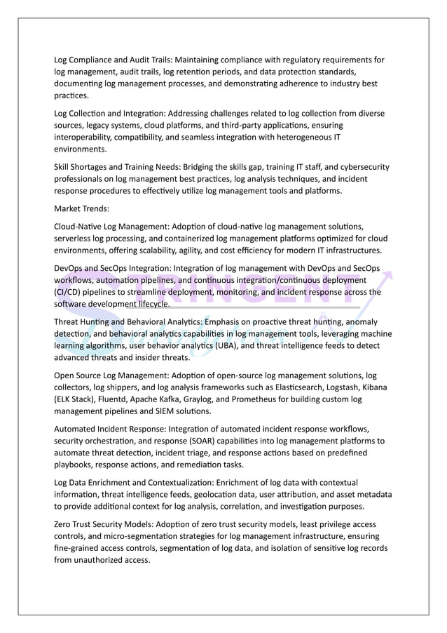 Log Management Tool Market size,key trends .pdf