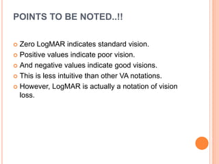 Log mar chart | PPTX