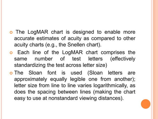 Log mar chart | PPTX