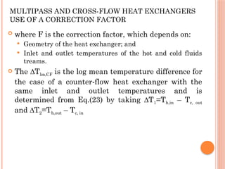 Log Mean Temperature Difference for Heat Exchangers | PPTX