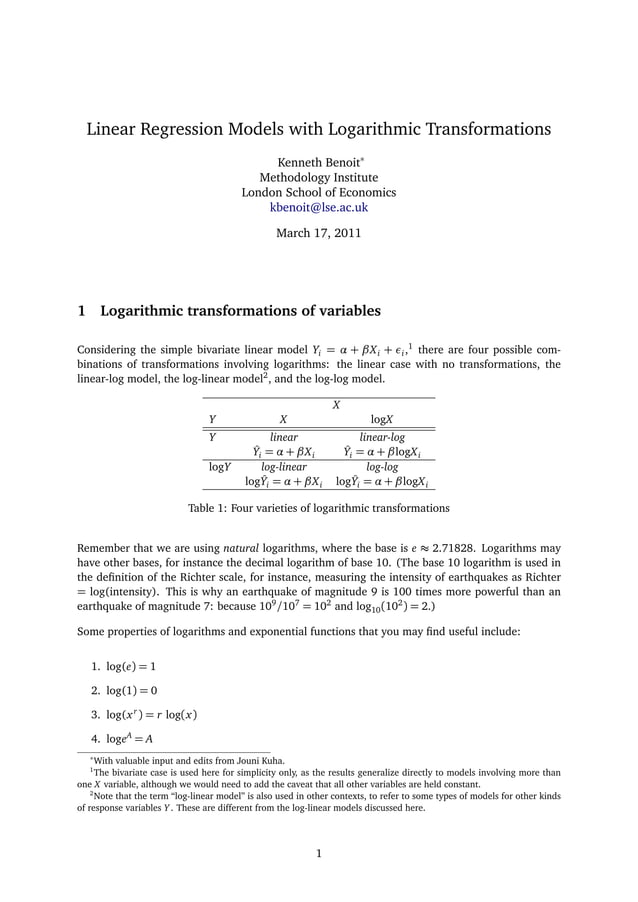 Logmodels2 | PDF