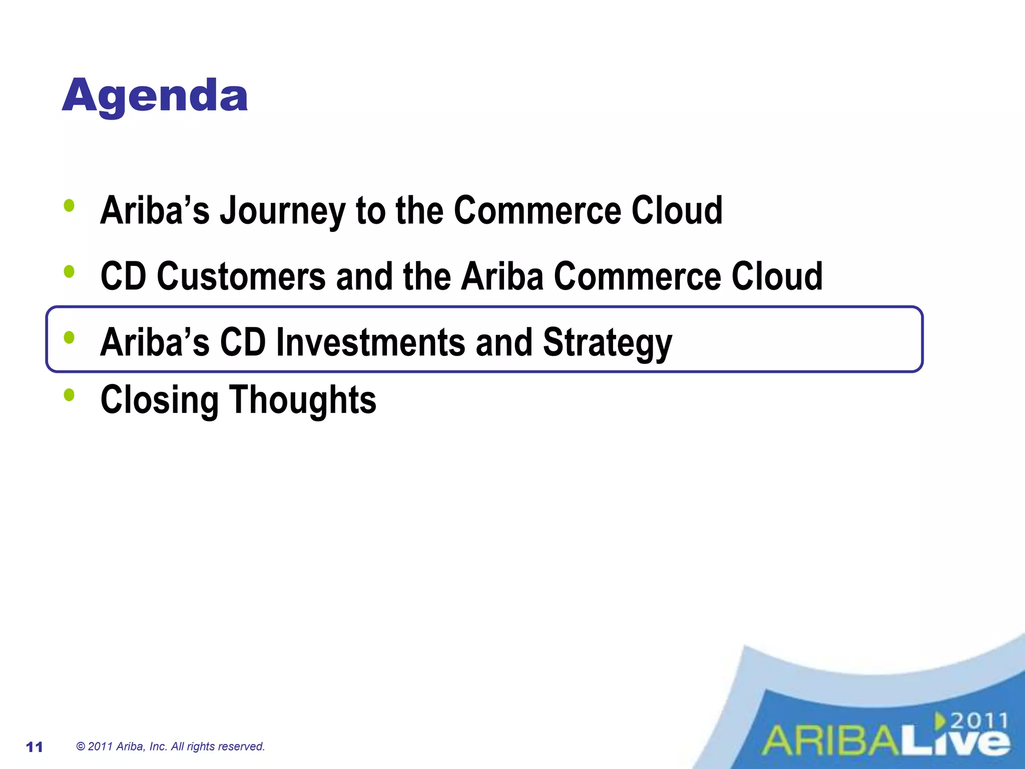 Ariba On-premise Solutions Investment Strategy | PPTX