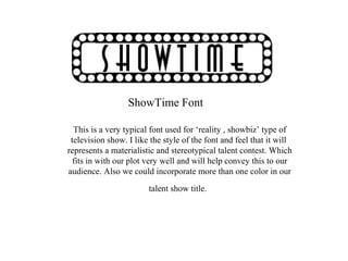 Logo and Title Research | PPT | Musicals | Genres