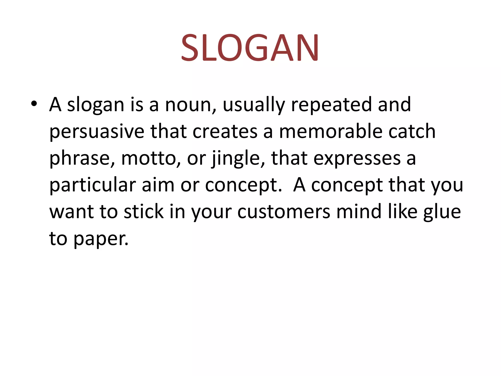 Logo and slogan | PPT