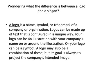 Logo and slogan | PPTX
