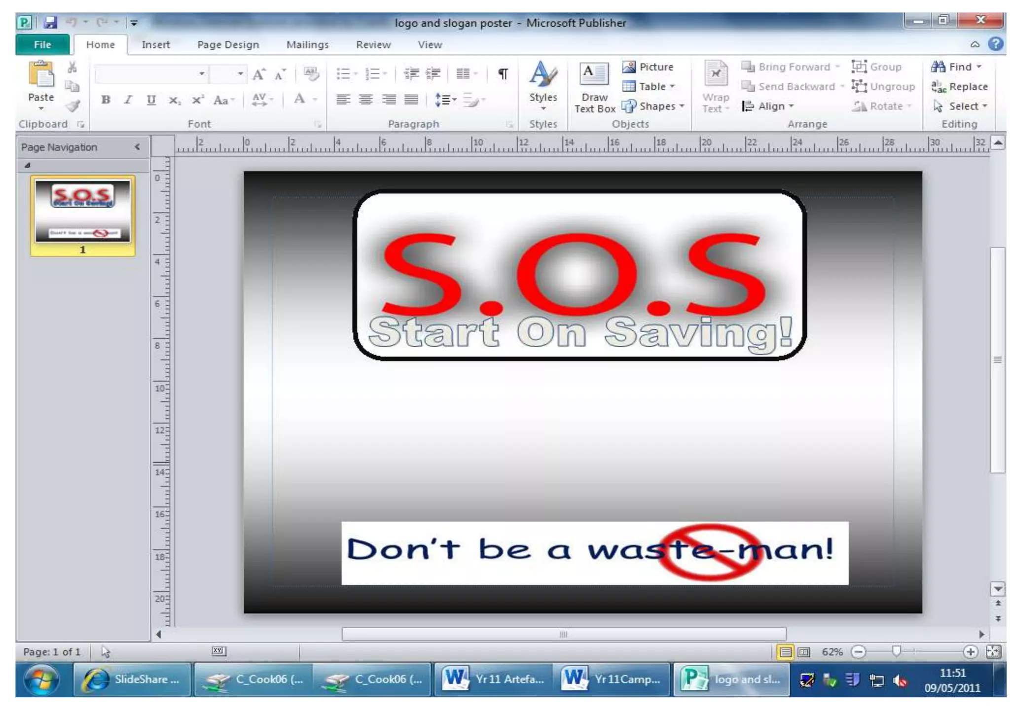 Logo and slogan poster | DOCX