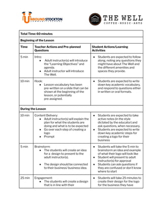 Logo Design Lesson Plan
