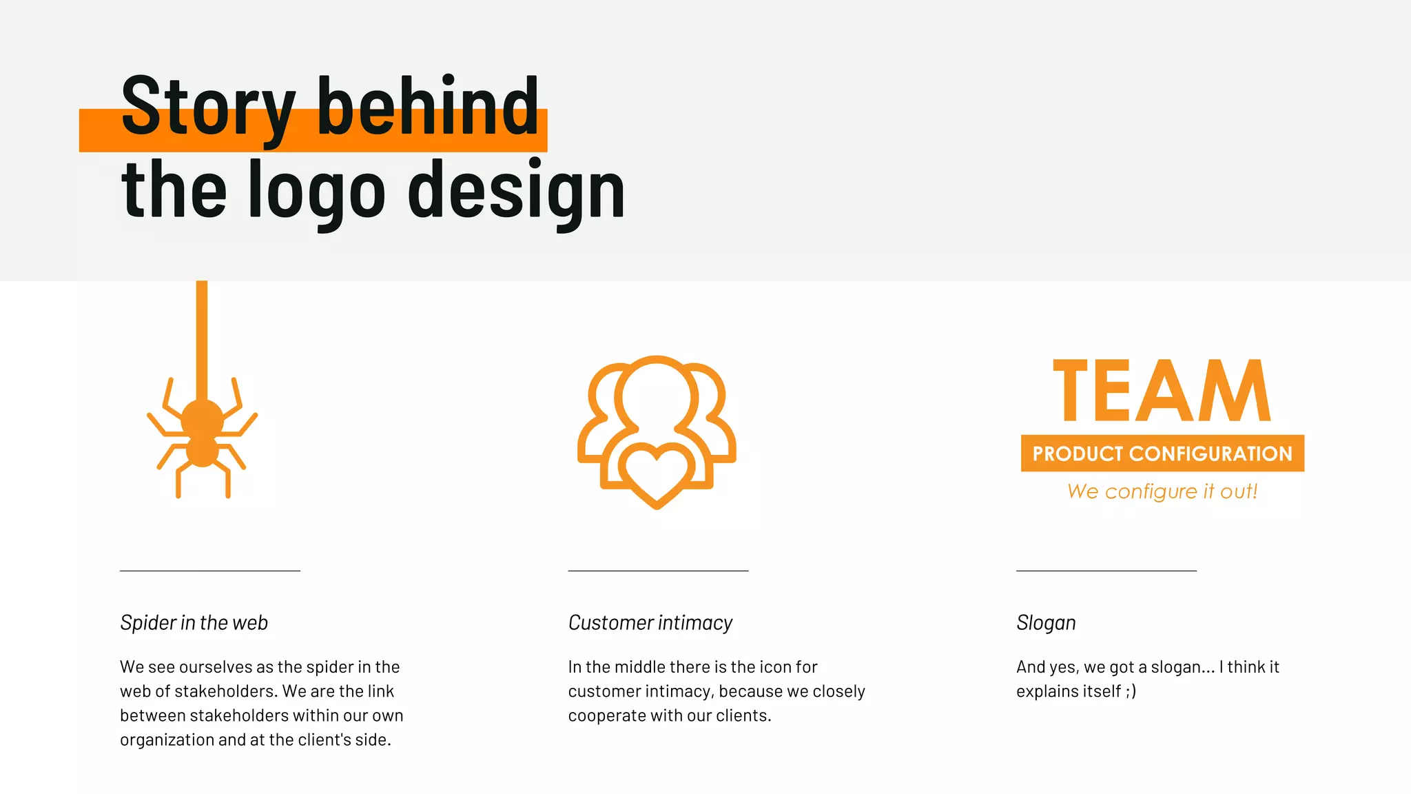 Logo design team Product Configuration | PPT