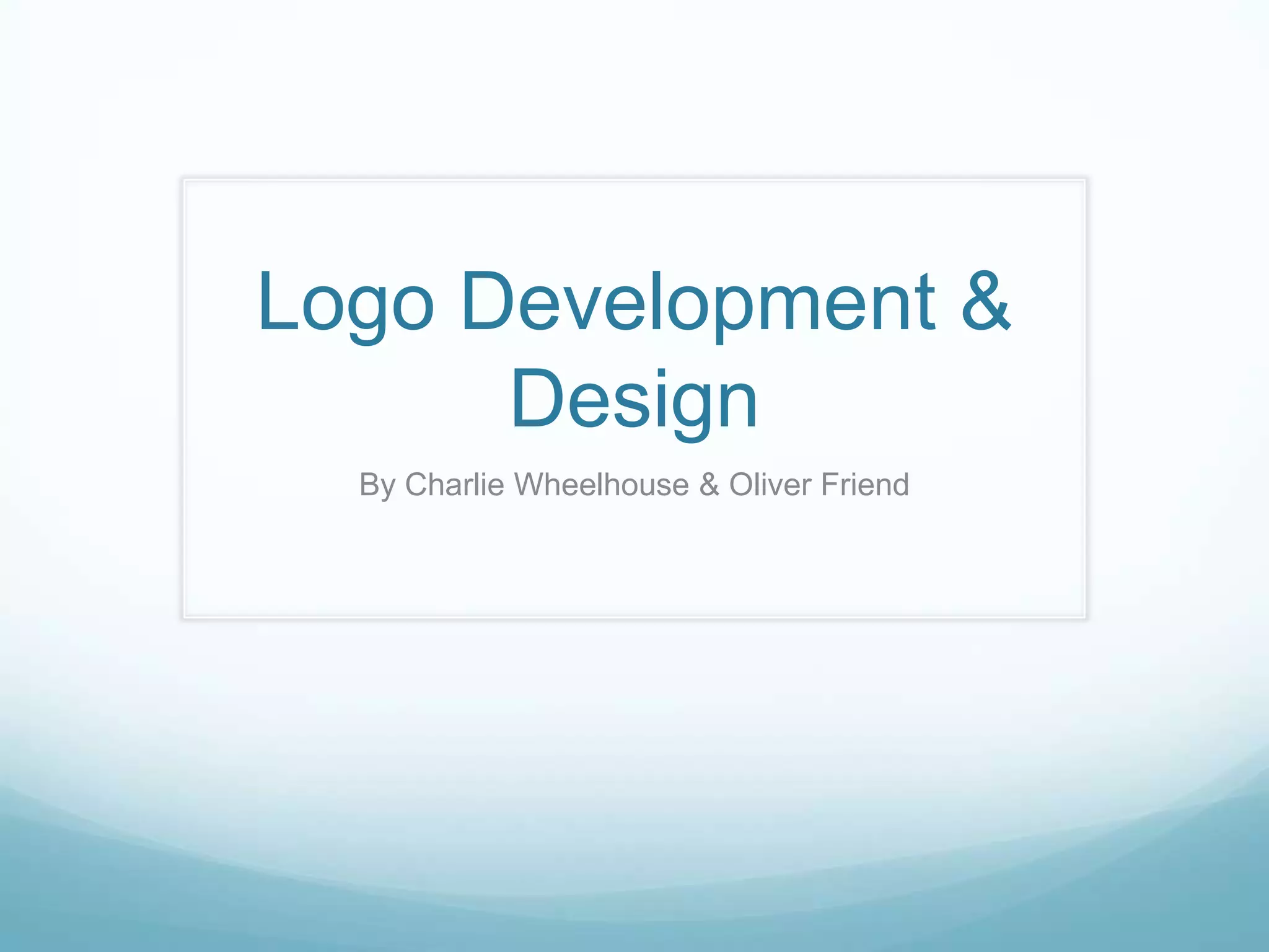 Logo development charlie&oliver | PPTX