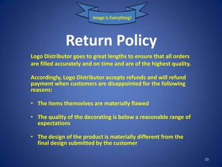 Logo distributor presentation | PPT