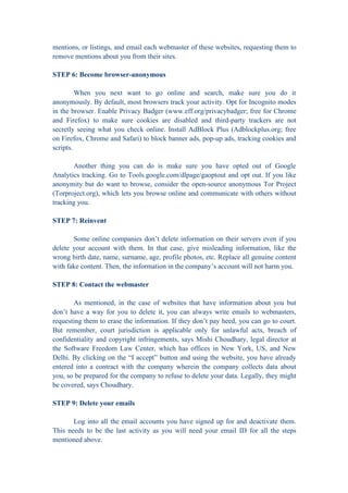 Log off from the internet, step by step | PDF