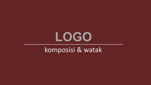 Logo: komposisi, watak, gaya, dan format | PDF