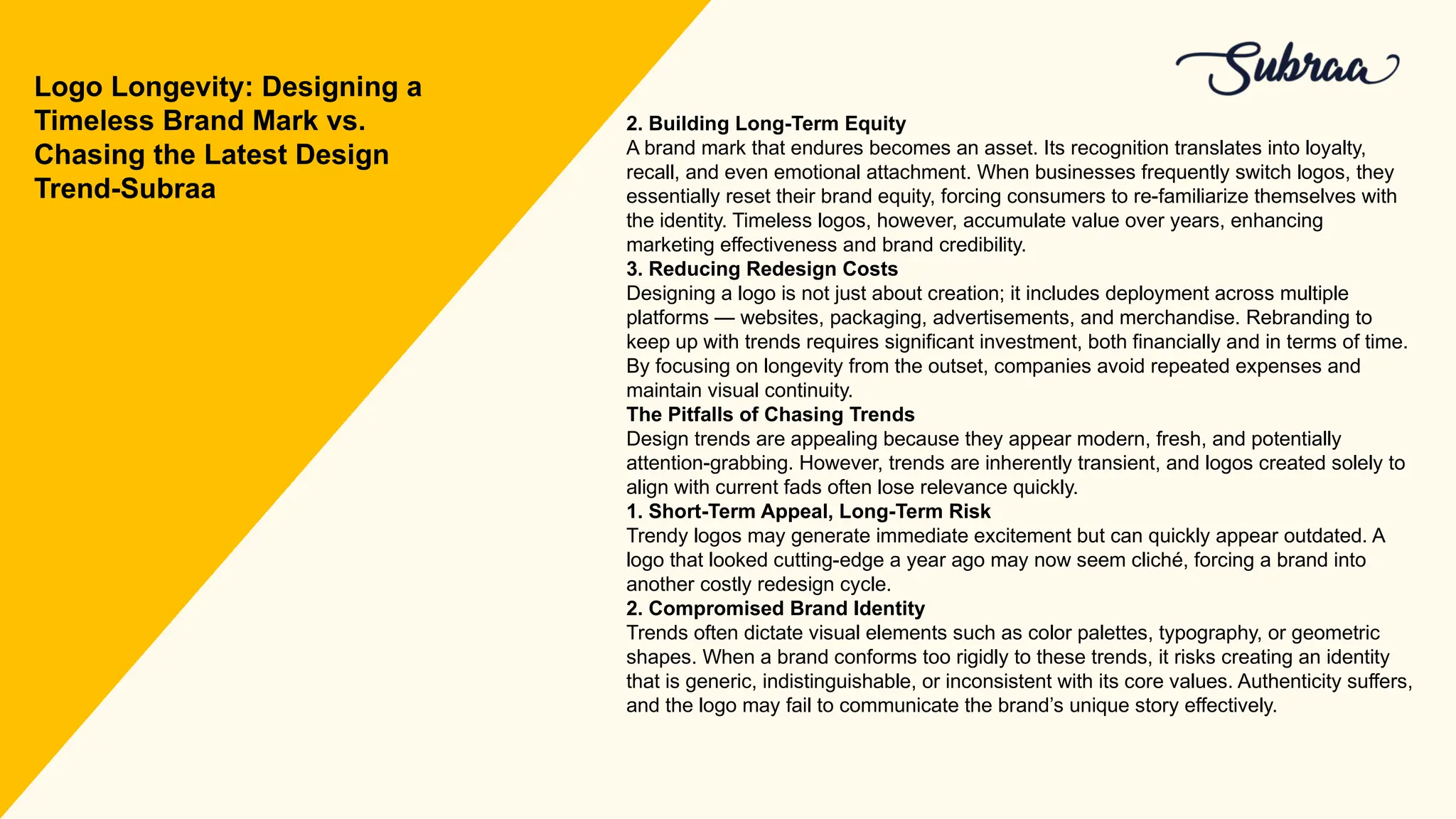 Logo Longevity: Designing a Timeless Brand Mark vs. Chasing the Latest ...