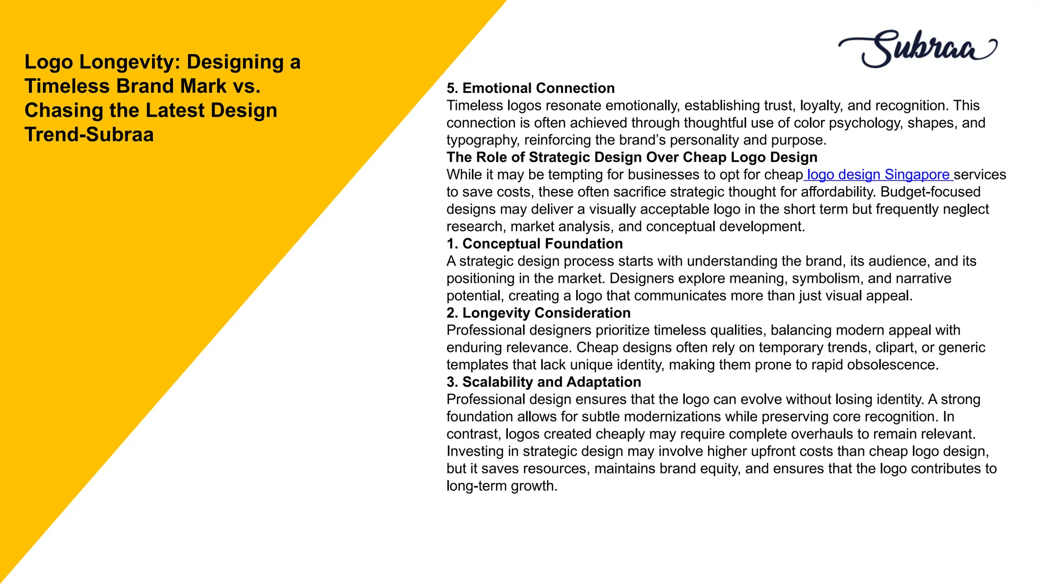 Logo Longevity: Designing a Timeless Brand Mark vs. Chasing the Latest ...