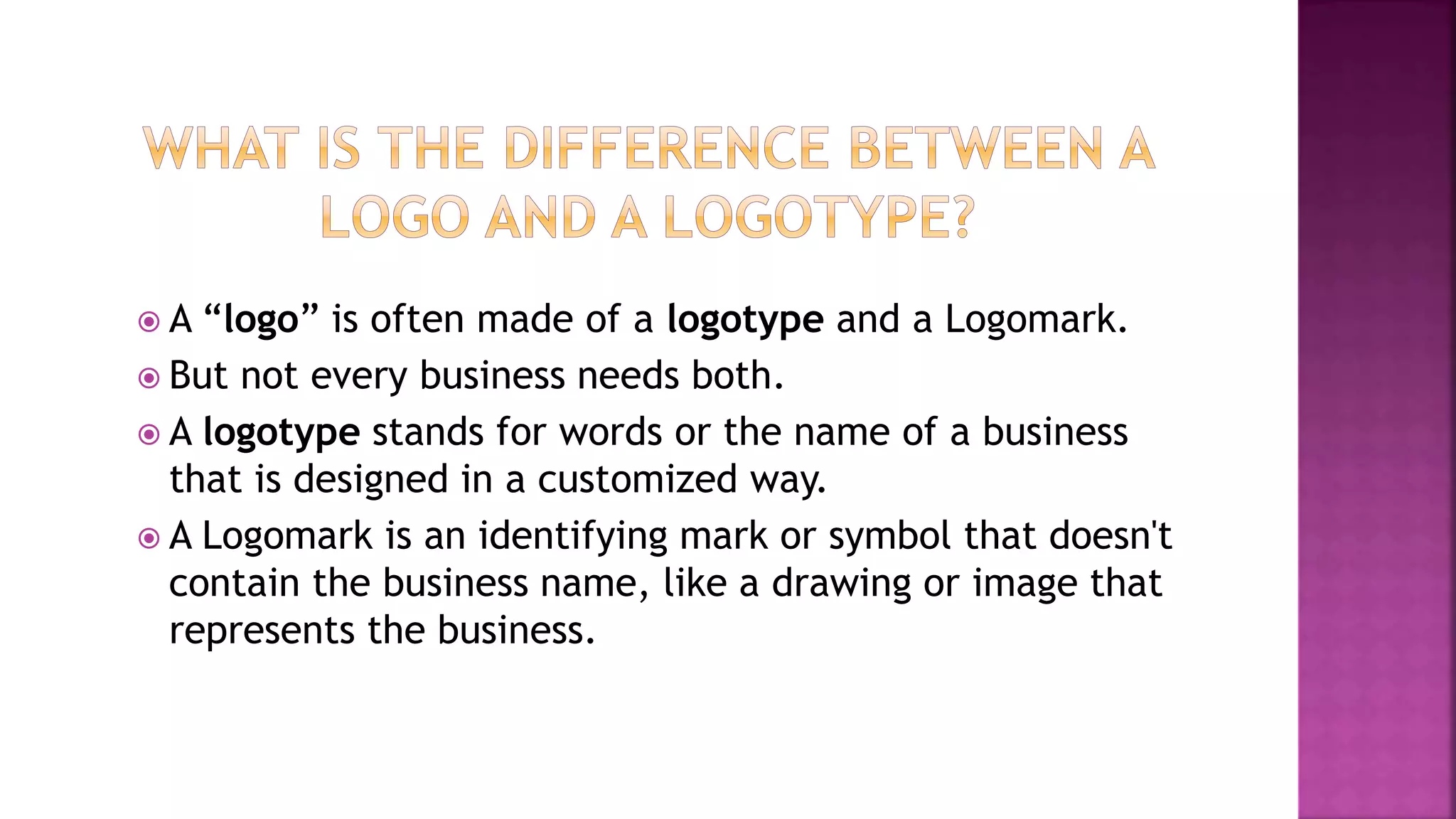 Logo and Its Types | PPTX
